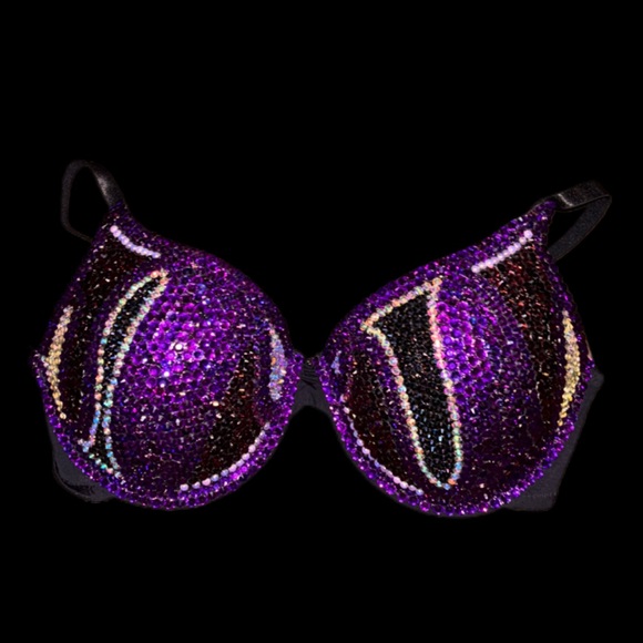 Intimates & Sleepwear | Lilac Pearls Purple Mix Swirls Crystal Glam ...